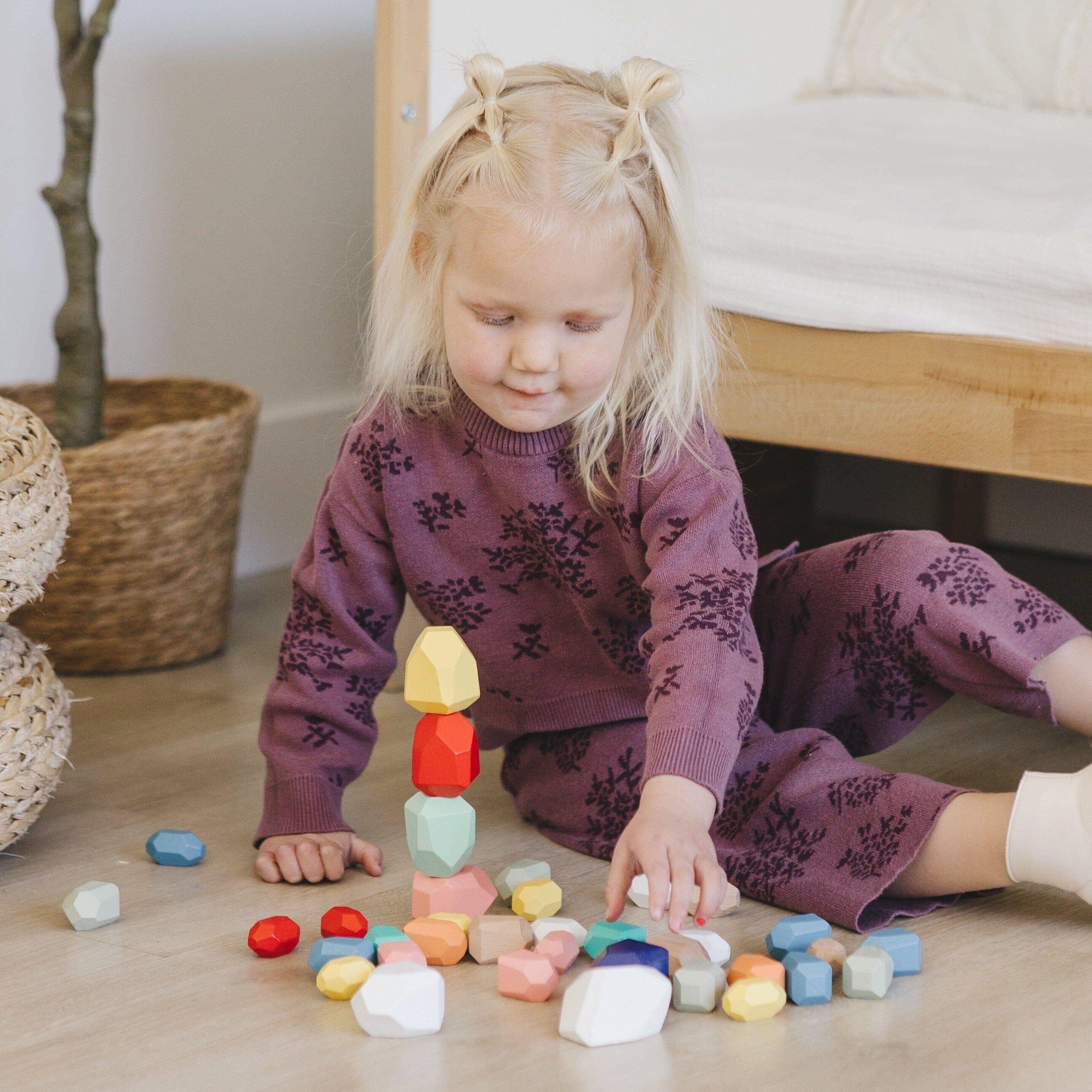 Montessori Building Blocks and Stacking Stones – Jabaloo